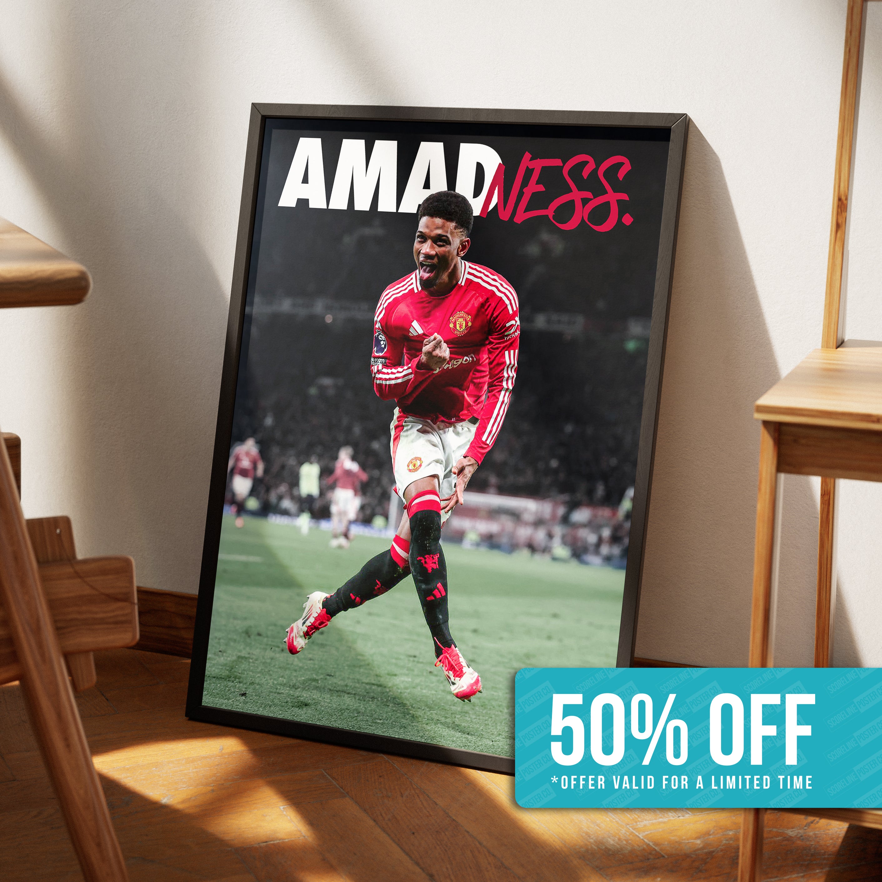 Amad Diallo 'Amadness' Poster – ScorelinePosterCo