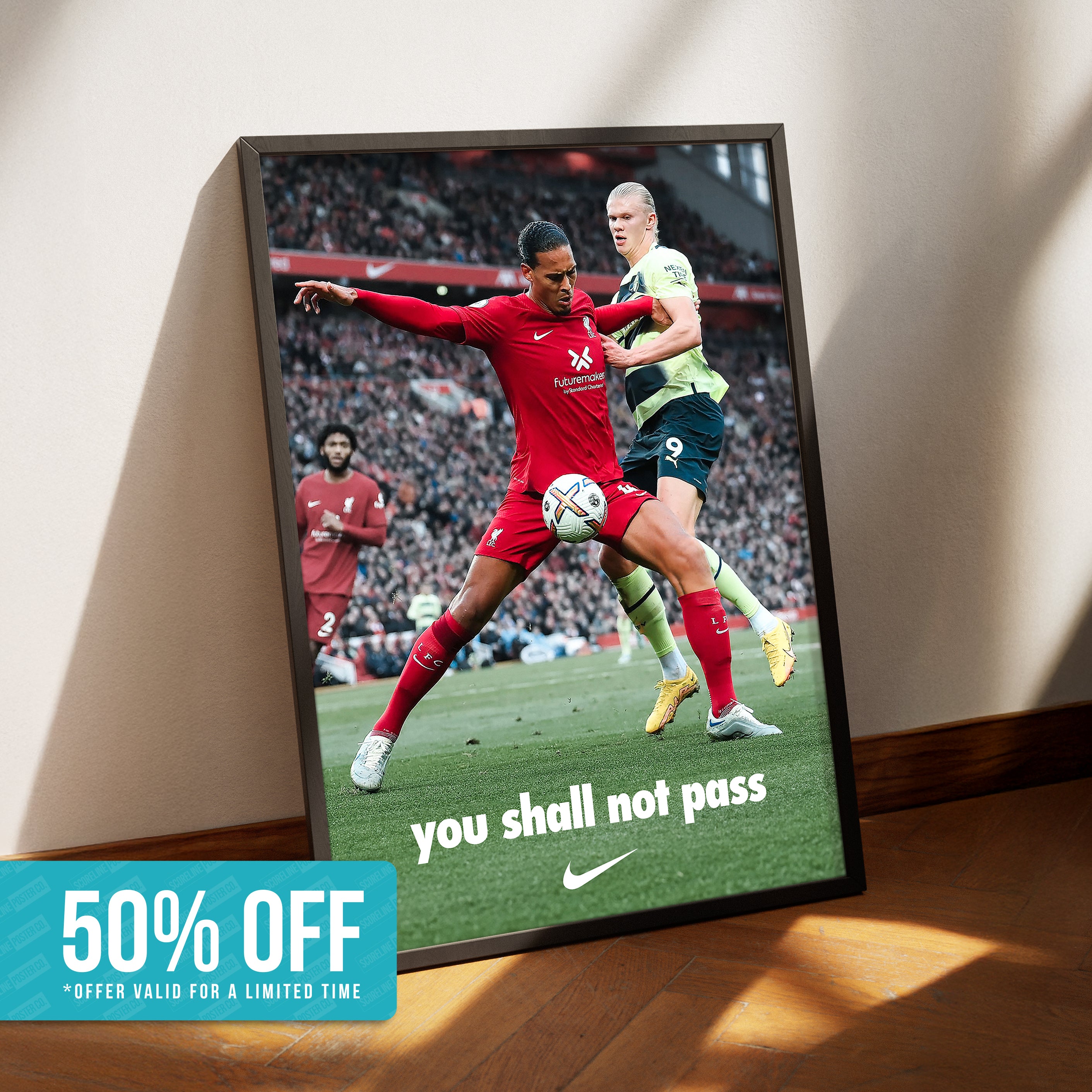 Virgil van Dijk 'You Shall Not Pass' Poster – ScorelinePosterCo
