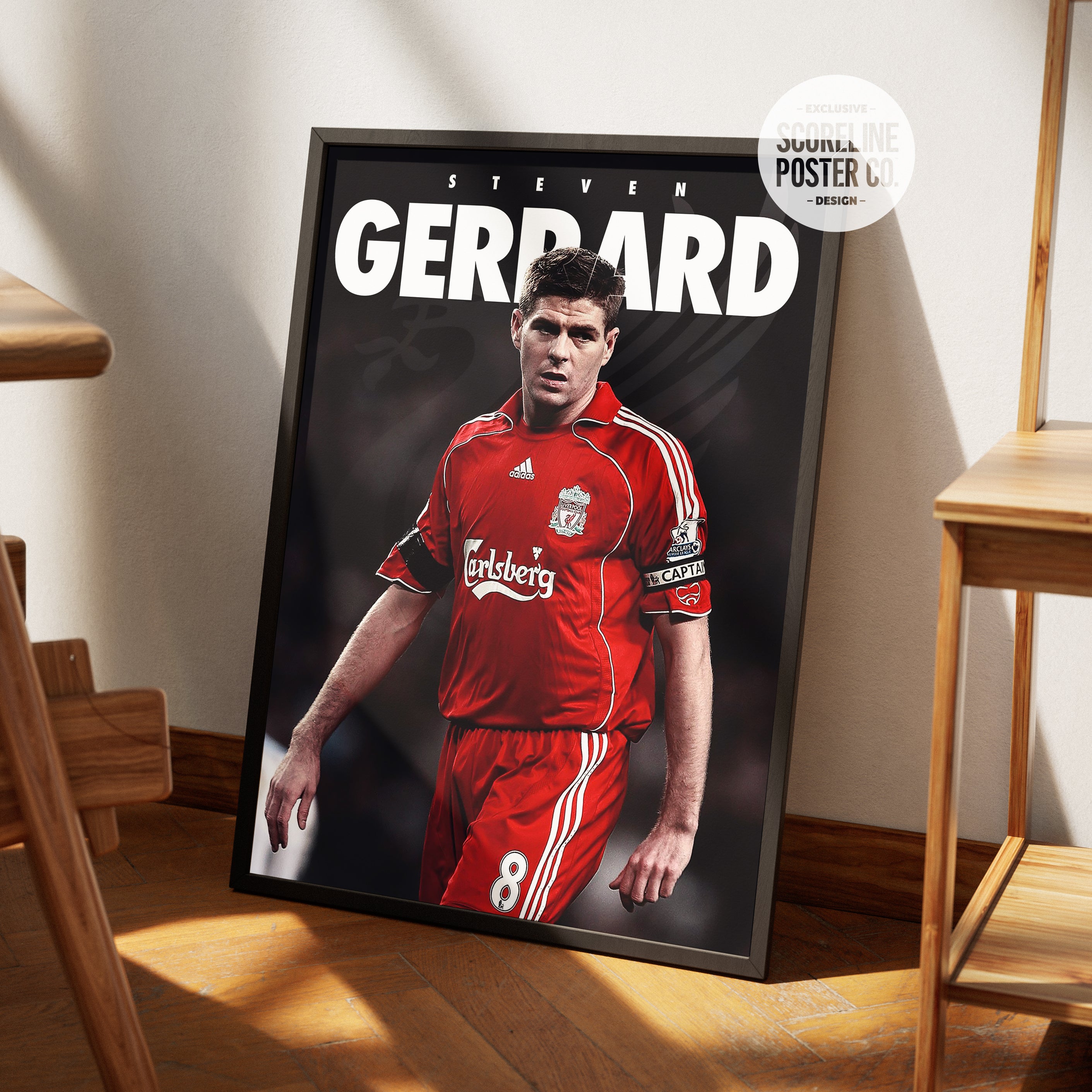 Steven Gerrard Poster – ScorelinePosterCo