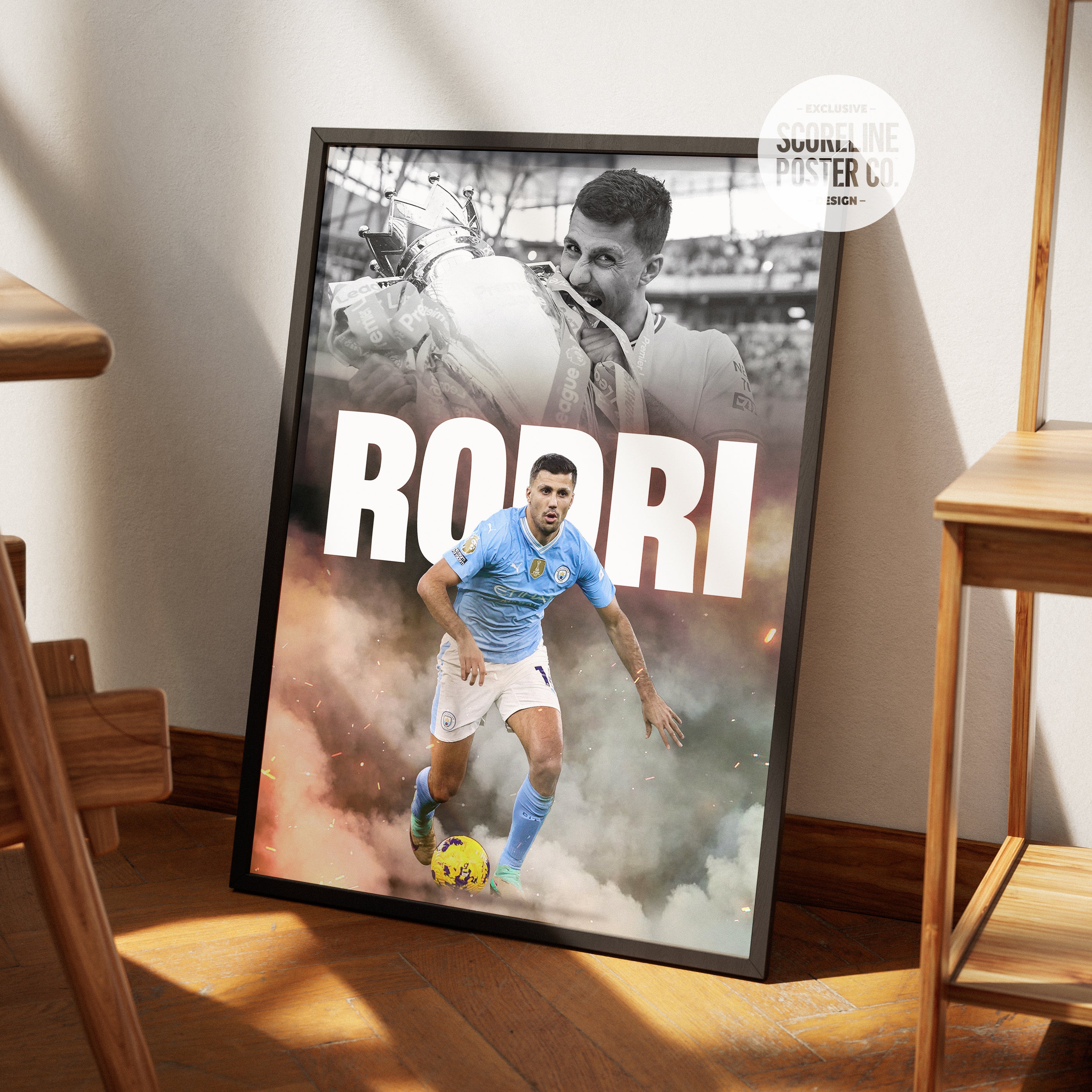 Rodri 'Power' Poster – ScorelinePosterCo